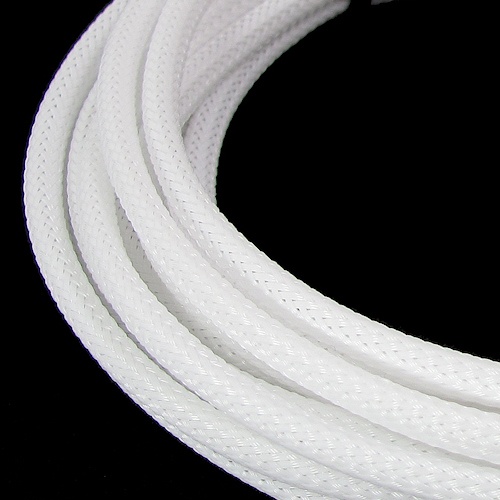 Frozen White Cable Modders U-HD Retail Pack Braid Sleeving - 6mm x 5 ...