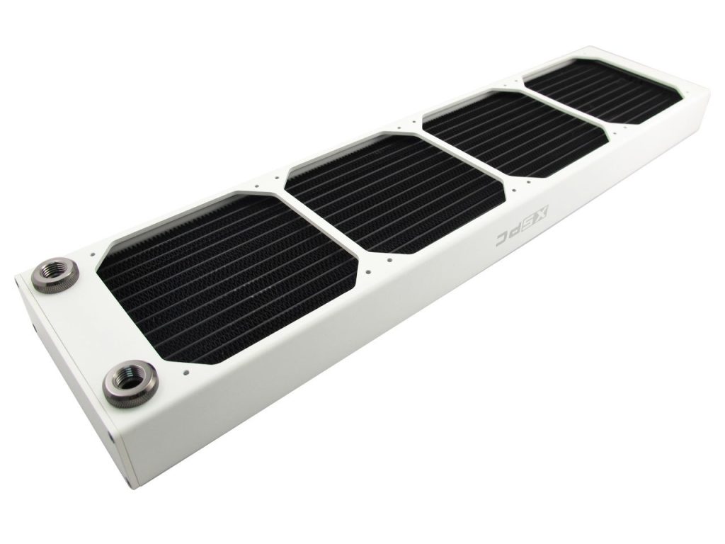 XSPC AX480 Quad Fan Radiator - White - Watercooling UK