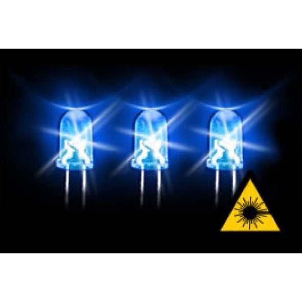 5mm ultra-bright LED blue 7000mcd 20- 3.1V - Watercooling UK