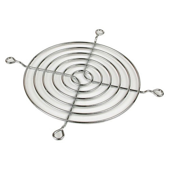 Fan Grill For Axial Fans For 92mm Chrome - Watercooling UK
