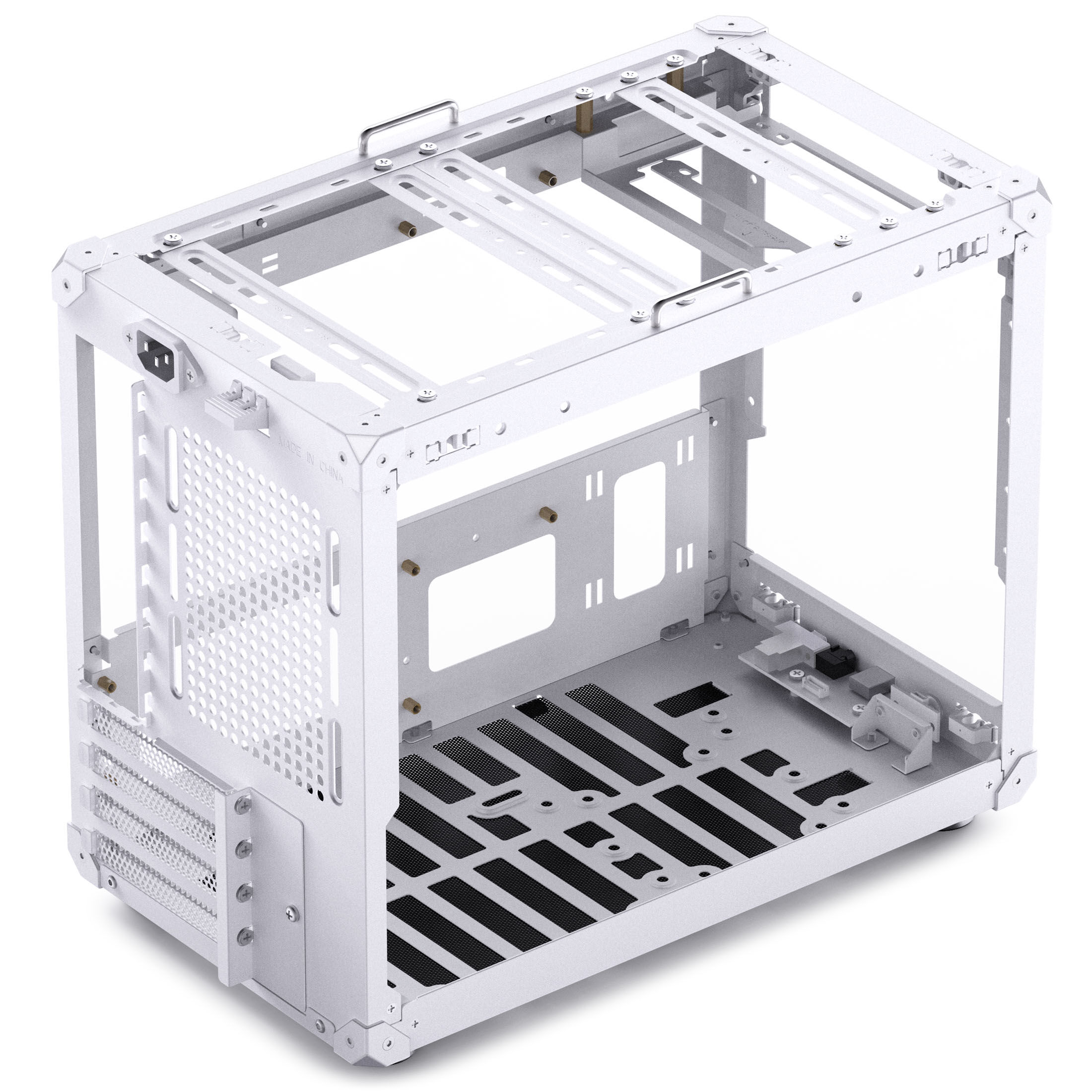 Jonsbo C6 MAX PC Case, Mini Case, Micro-ATX, Tempered Glass - White ...