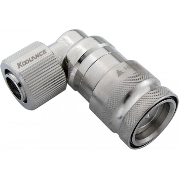 Koolance Quick Release Coupling 13/10mm 90 Degree (ID 3/8 OD 1/2) to ...