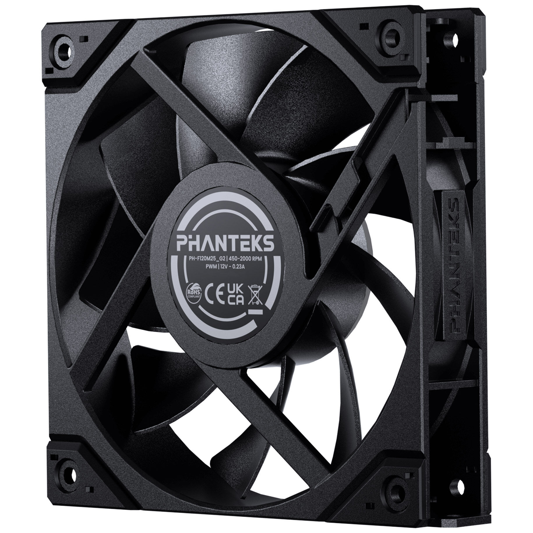 PHANTEKS M25 Gen2 PWM fan - 120mm, black - Watercooling UK