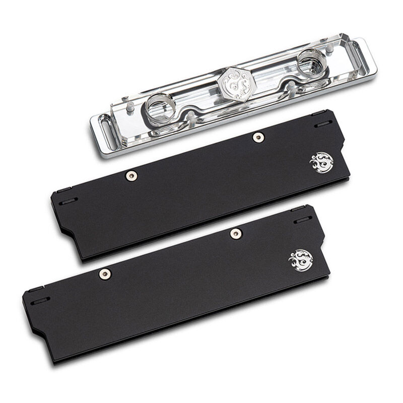 Bitspower memory cooler, DDR5, transparent single-sided - 2 DIMMS ...