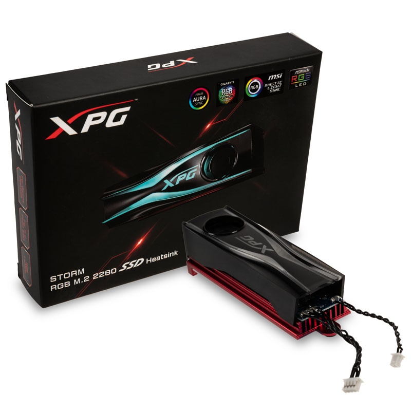 ADATA XPG Storm - active cooler for NVMe SSDs - Watercooling UK