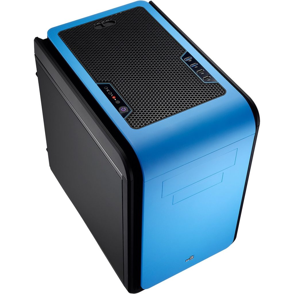 Aerocool Dead Silence Blue Gaming Cube Case - Watercooling UK