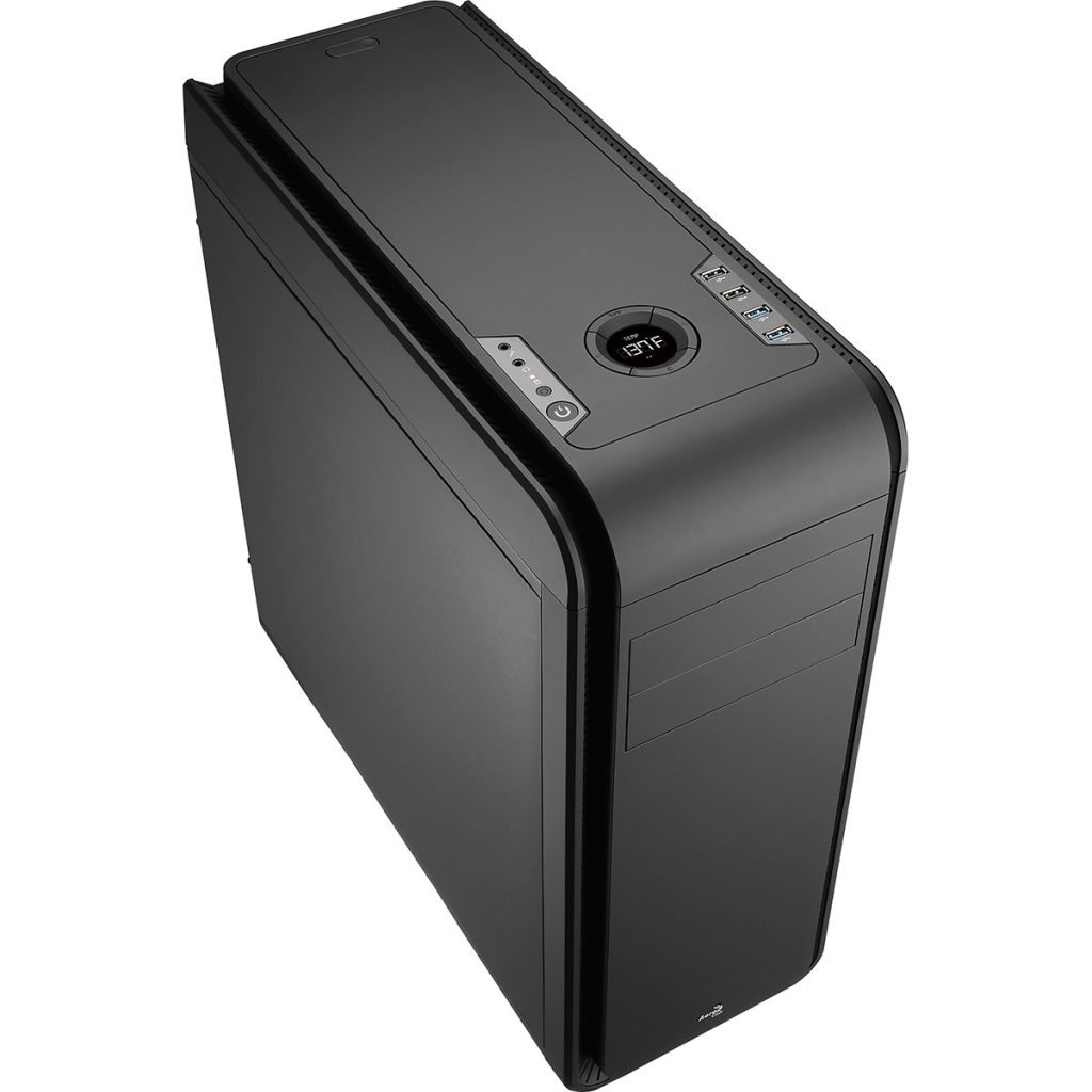 Aerocool DS 200 Black Mid Tower Gaming Case with Noise Dampening ...