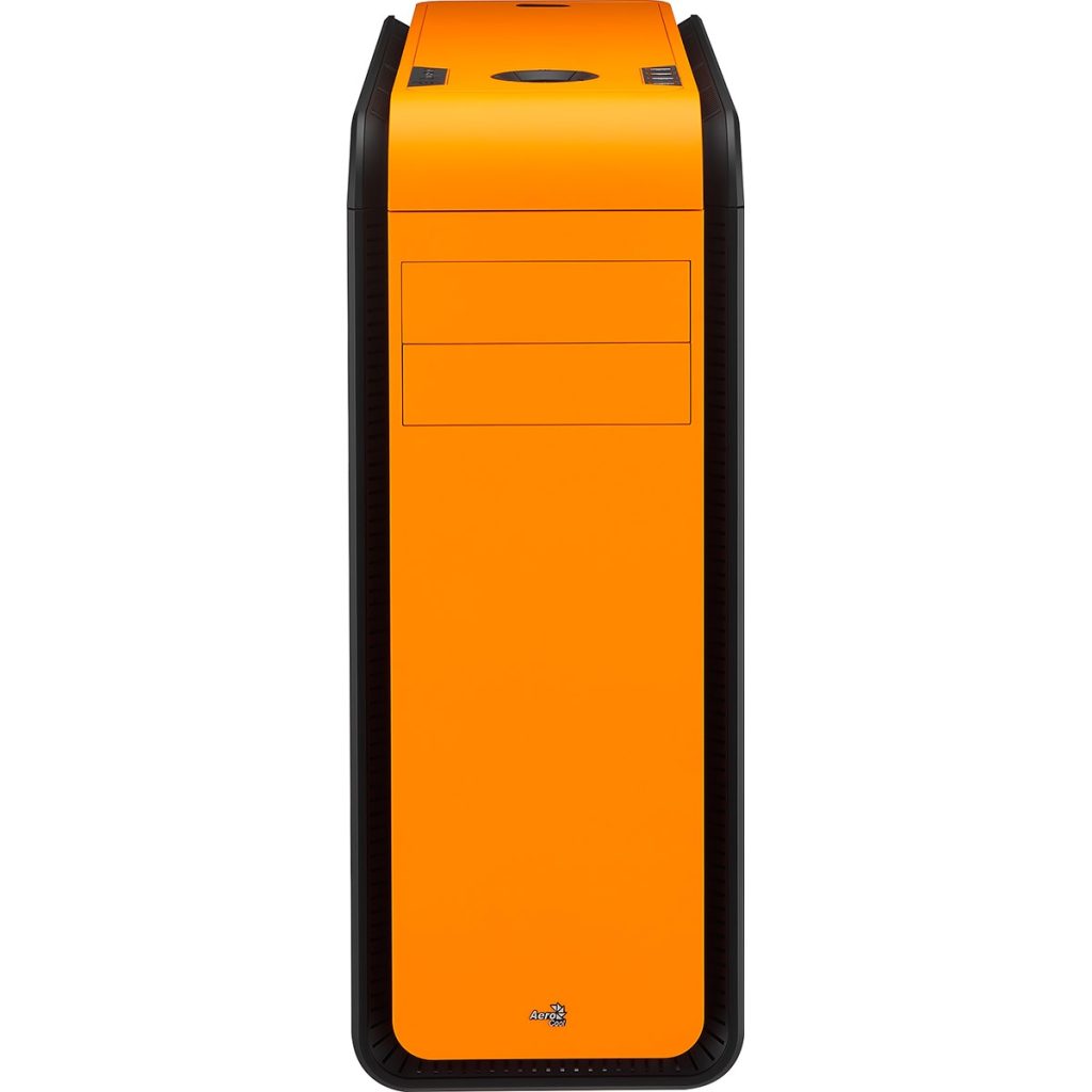 Aerocool DS 200 Orange Mid Tower Gaming Case with Noise Dampening ...