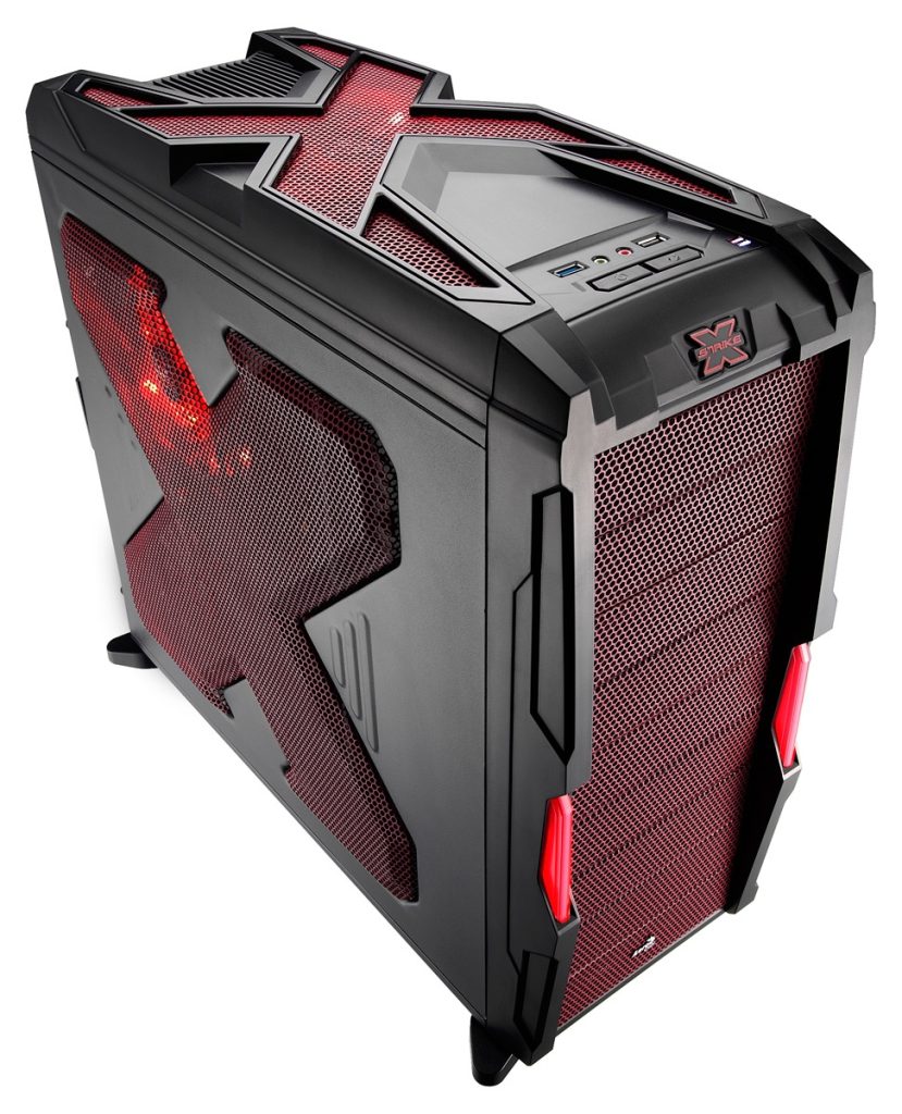 Aerocool Strike-X Advance Red Mid-Tower Gaming Case USB3 Toolless ...