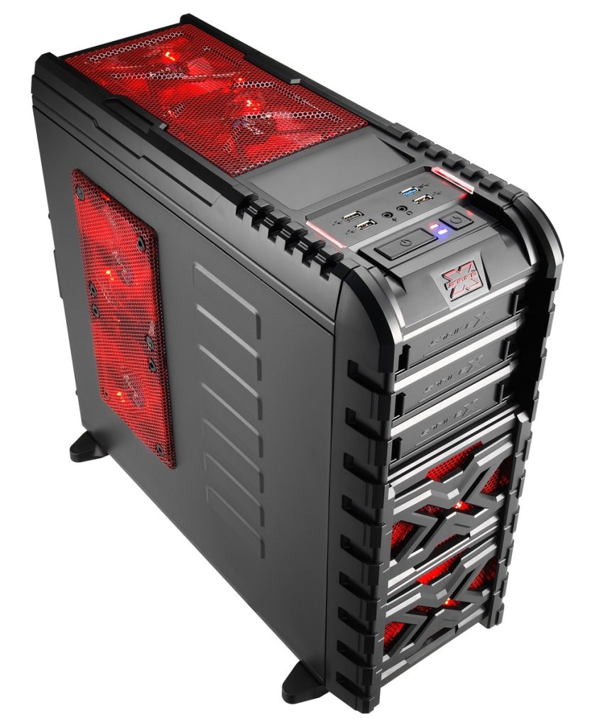 Aerocool Strike-X GT Devil Red Mid-Tower Gaming Case - Toolless ...