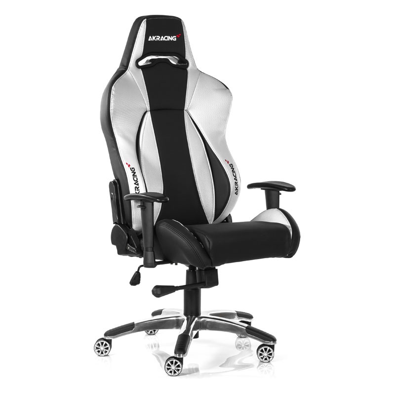 AKRACING Premium Gaming Chair - Black / Silver - Watercooling UK