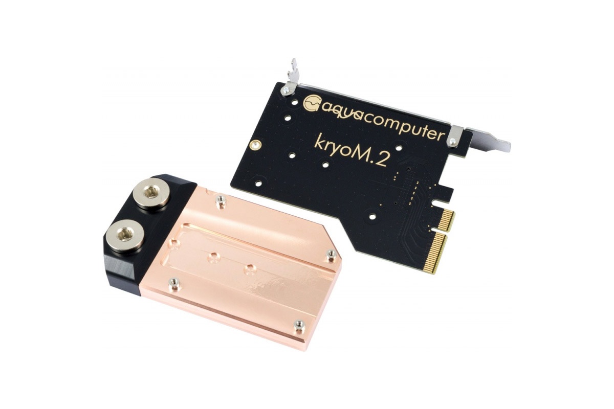 Aqua Computer kryoM.2 PCIe 3.0 x4 adapter for M.2 NGFF PCIe SSD, M-Key ...
