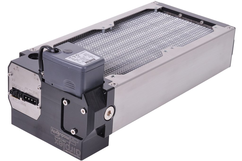 Aquacomputer airplex modularity system 240 mm, aluminum fins, Compact ...