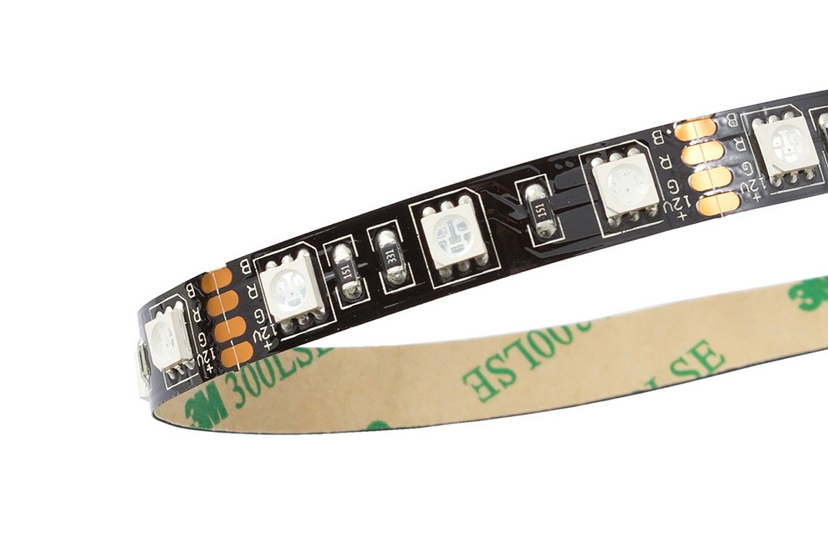 Aquacomputer RGB LED strip, black, length 100cm - Watercooling UK