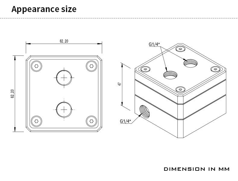 Barrow SPB17-M Mini Reservoir for DDC with LRC 2.0 RGB - Black ...