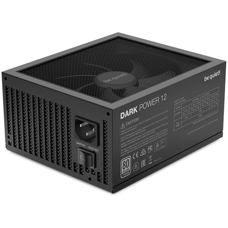 be quiet! Dark Power 12, 80 PLUS Titanium, fully modular - 750 watts ...