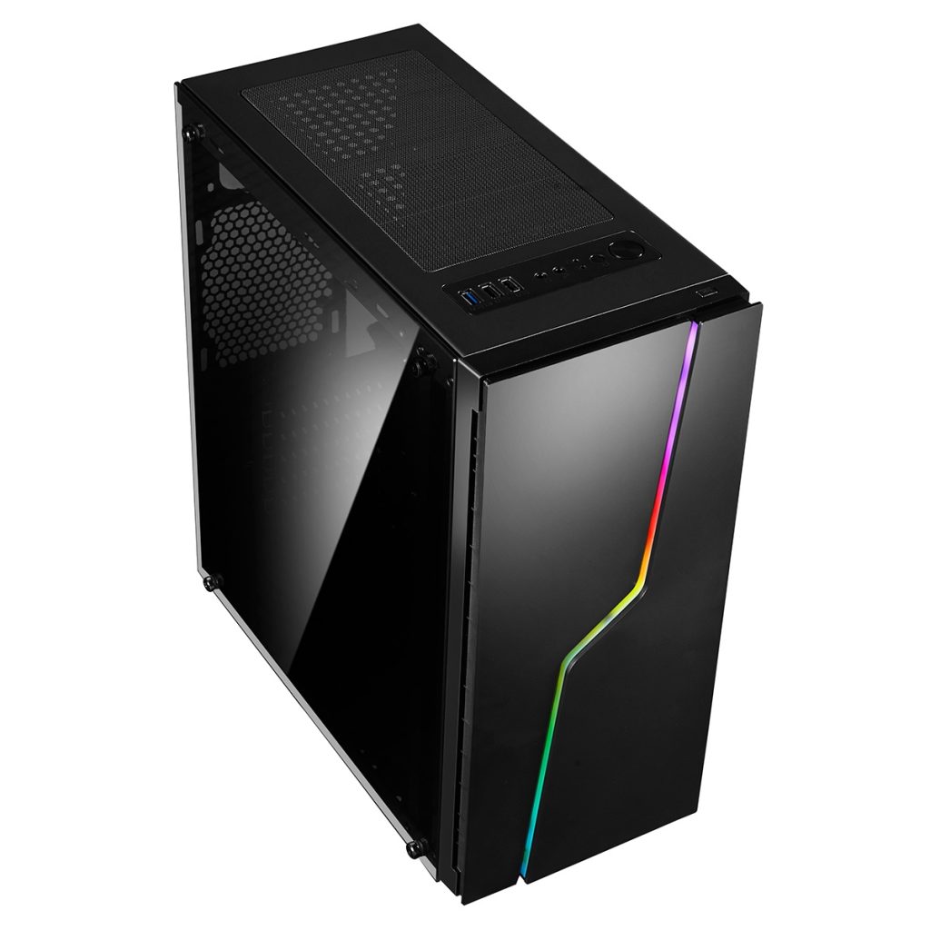 CiT Bolt RGB Tempered Glass Gaming Case - Watercooling UK