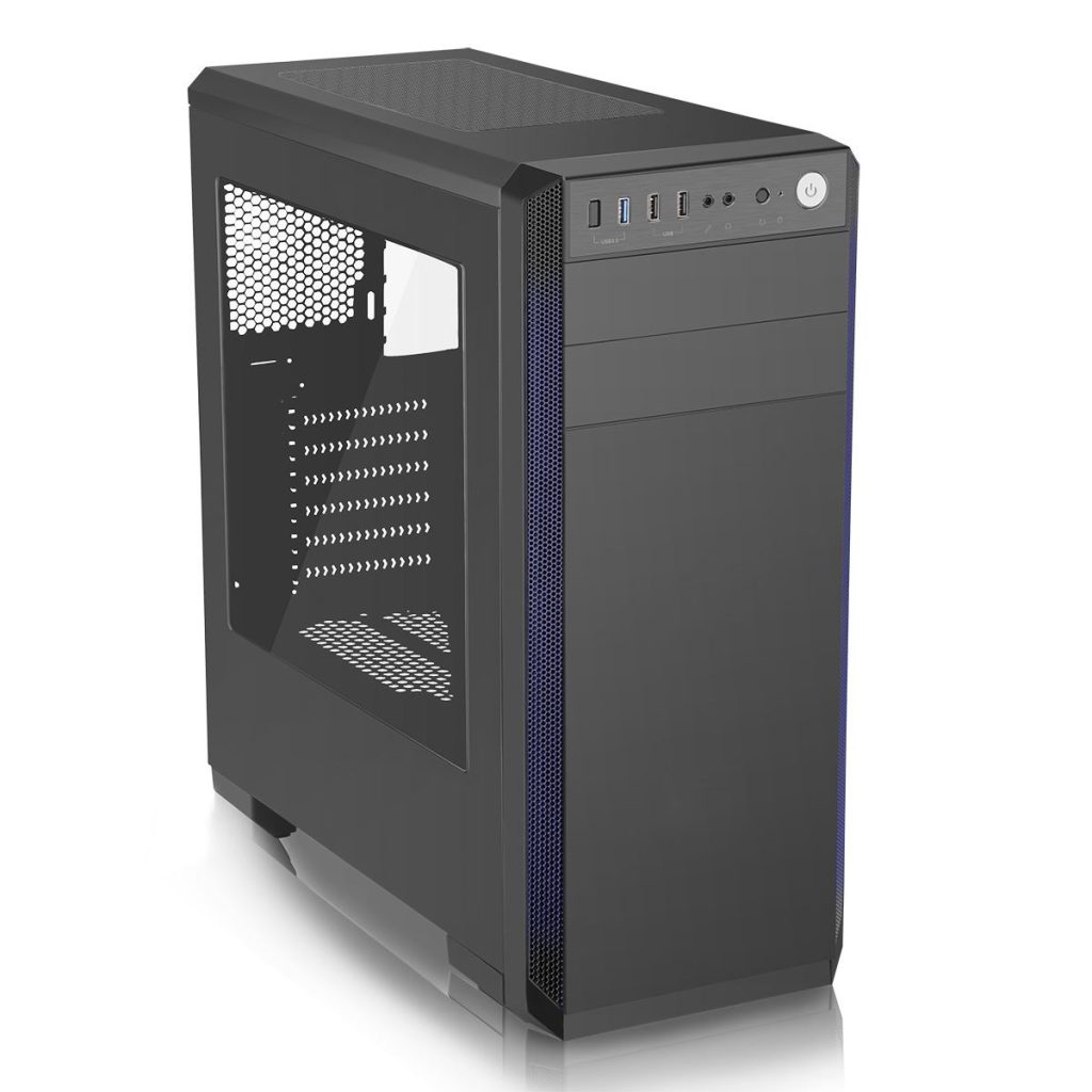 CiT Challenger Mid-Tower Gaming Case Full Window 33 LED Fans ...