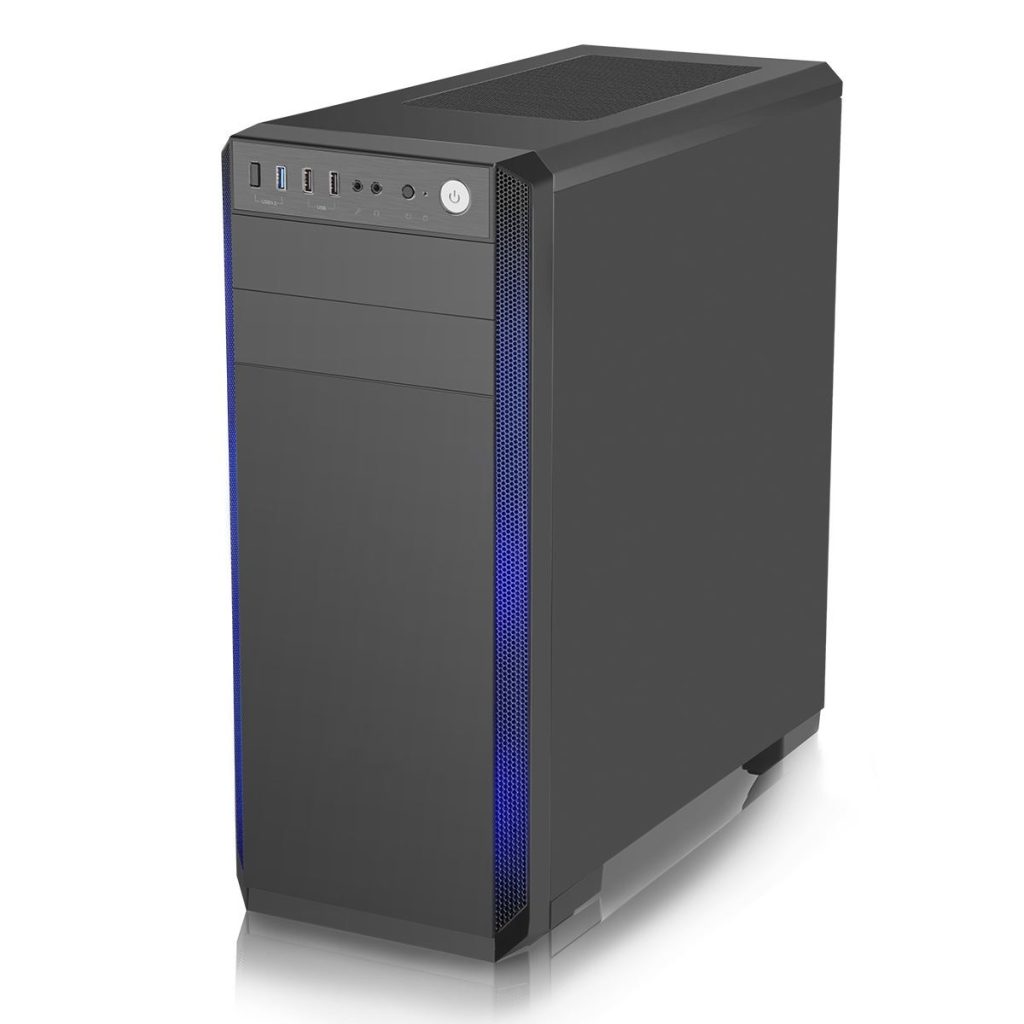 CiT Challenger Mid-Tower Gaming Case Full Window 33 LED Fans ...