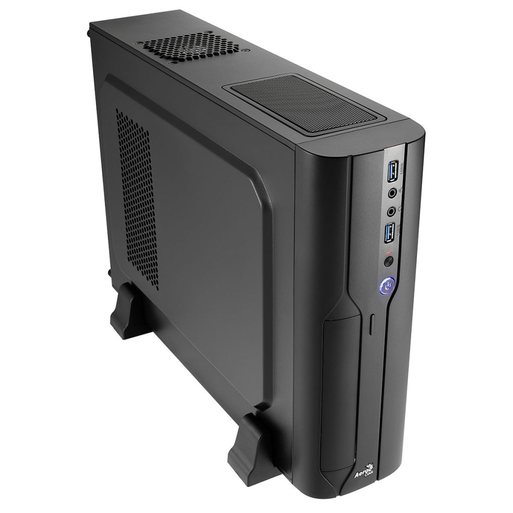AeroCool CS-101 Slim Black Micro ATX / Desktop Case 2 x USB 3.0 Black ...