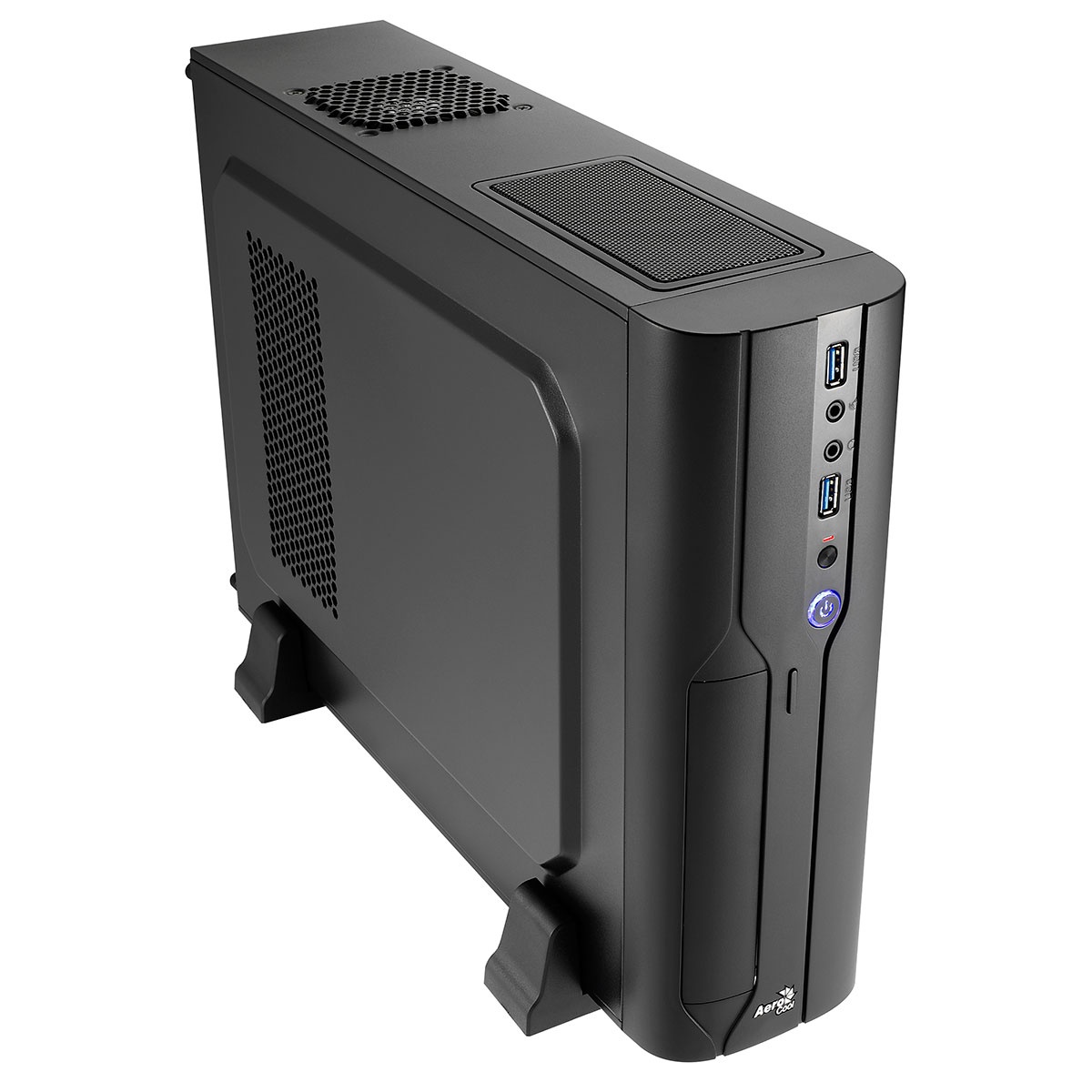 AeroCool CS-101 Slim Black Micro ATX / Desktop Case 2 x USB 3.0 Black ...
