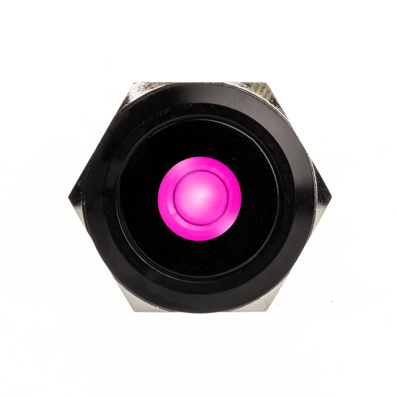 DimasTech Vandalism push button 25mm, Blackline Dot - RGB - Watercooling UK