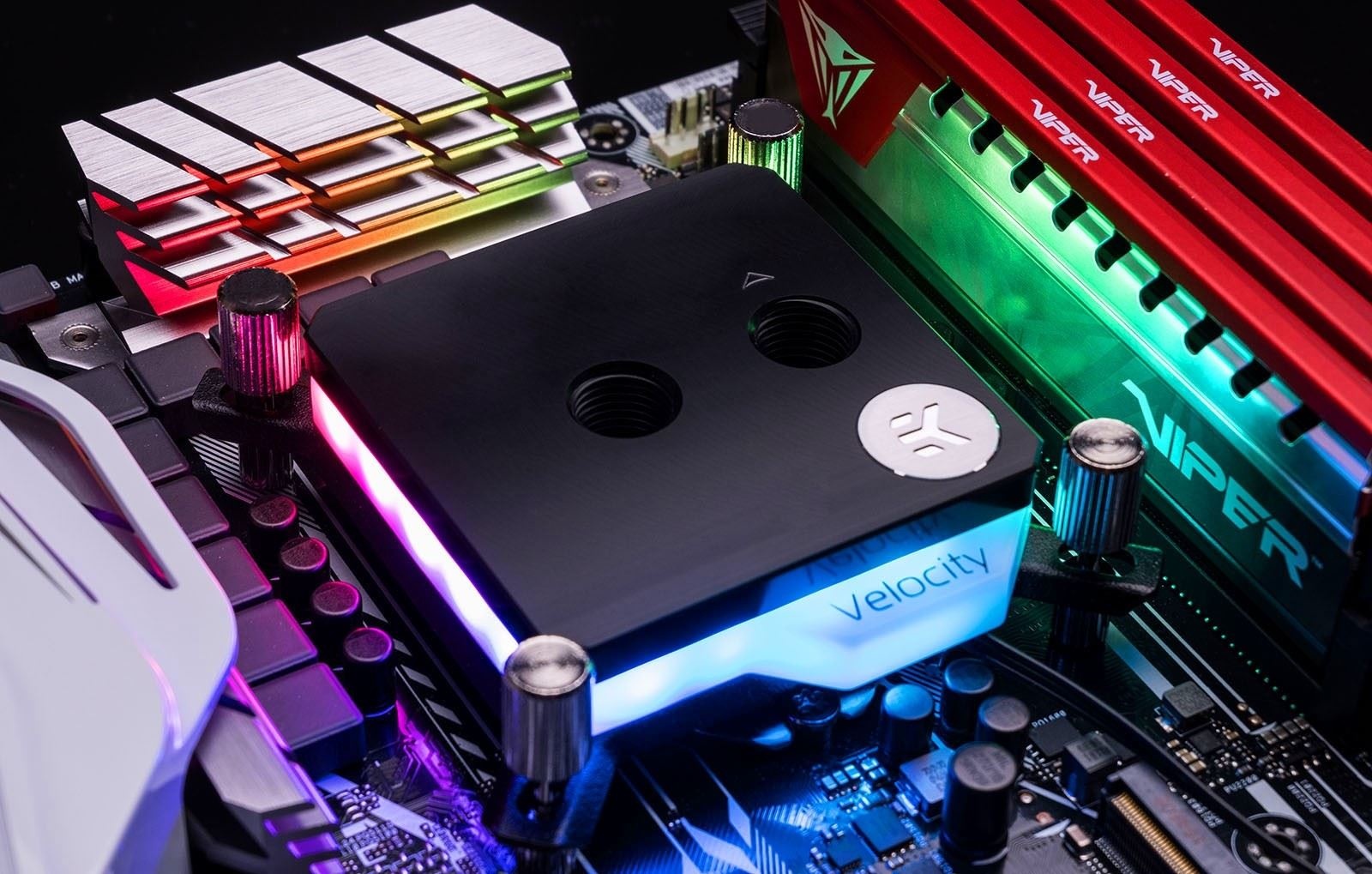 EK Water Blocks EK-Velocity D-RGB - Nickel + Acetal - Watercooling UK