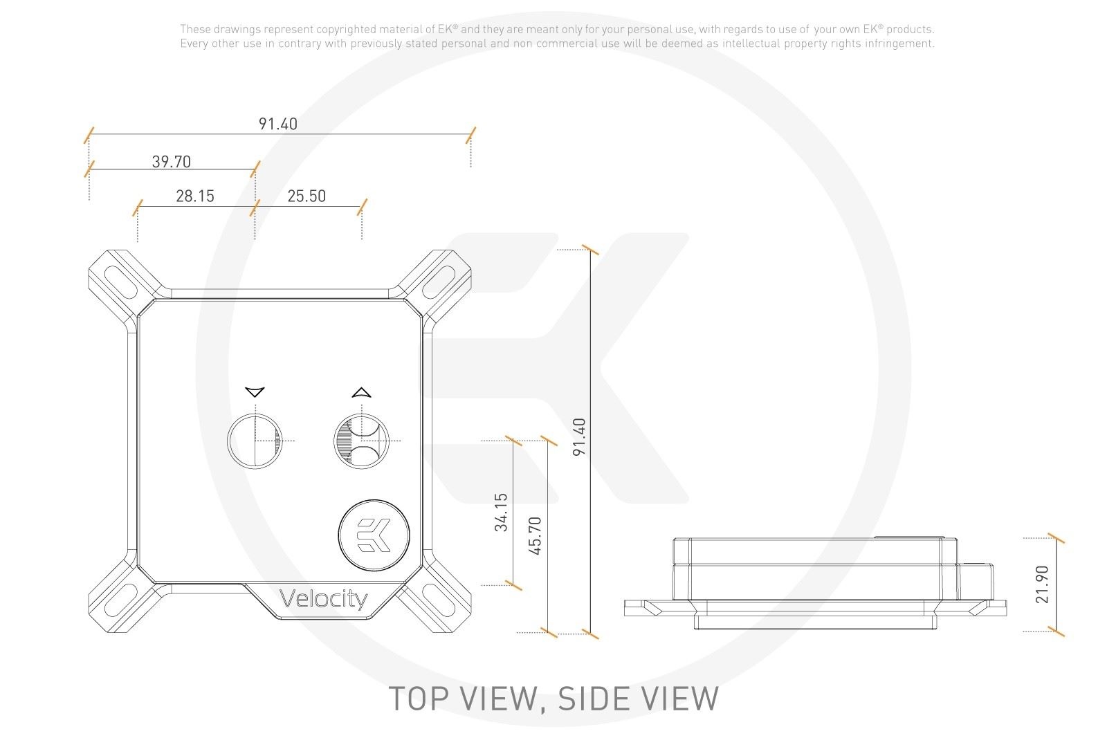 EK Water Blocks EK-Velocity D-RGB - Nickel + Acetal - Watercooling UK