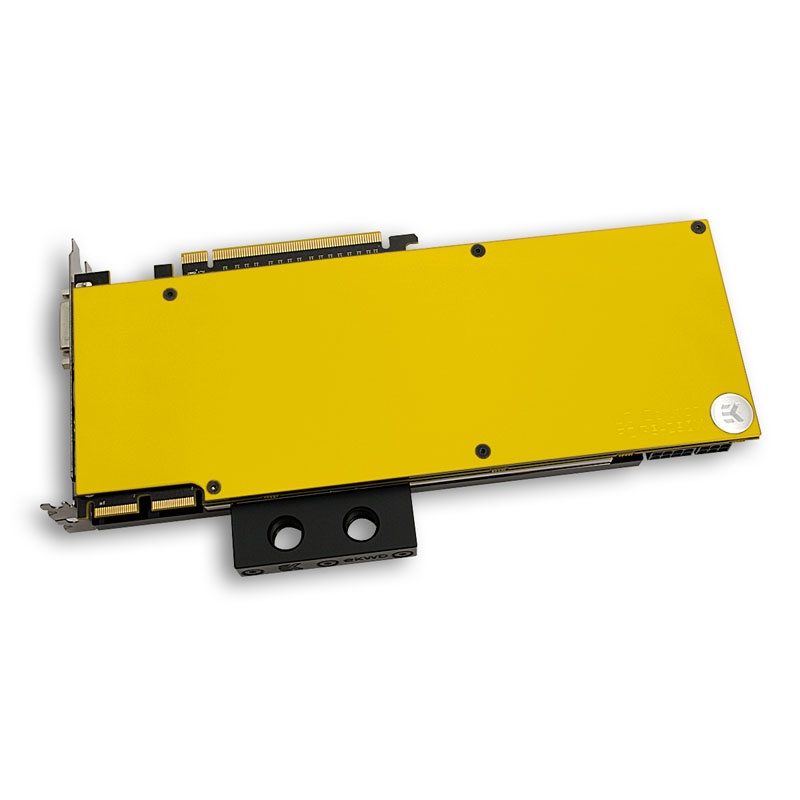 EK Water Blocks EK-FC R9-290X Back Plate - Gold - Watercooling UK