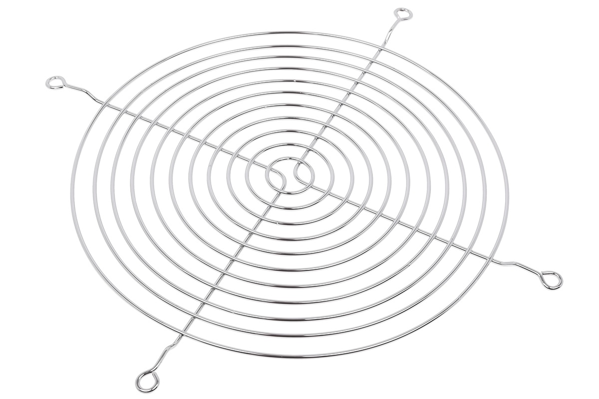 fan grill for axial fans for 200mm chrome - Watercooling UK