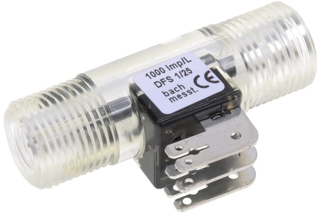flow meter Transparent G3/8 AG - High Flow - Watercooling UK