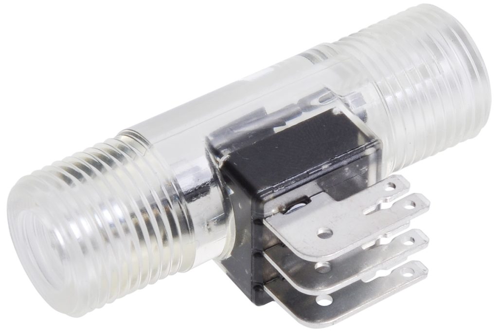 flow meter Transparent G3/8 AG - High Flow - Watercooling UK