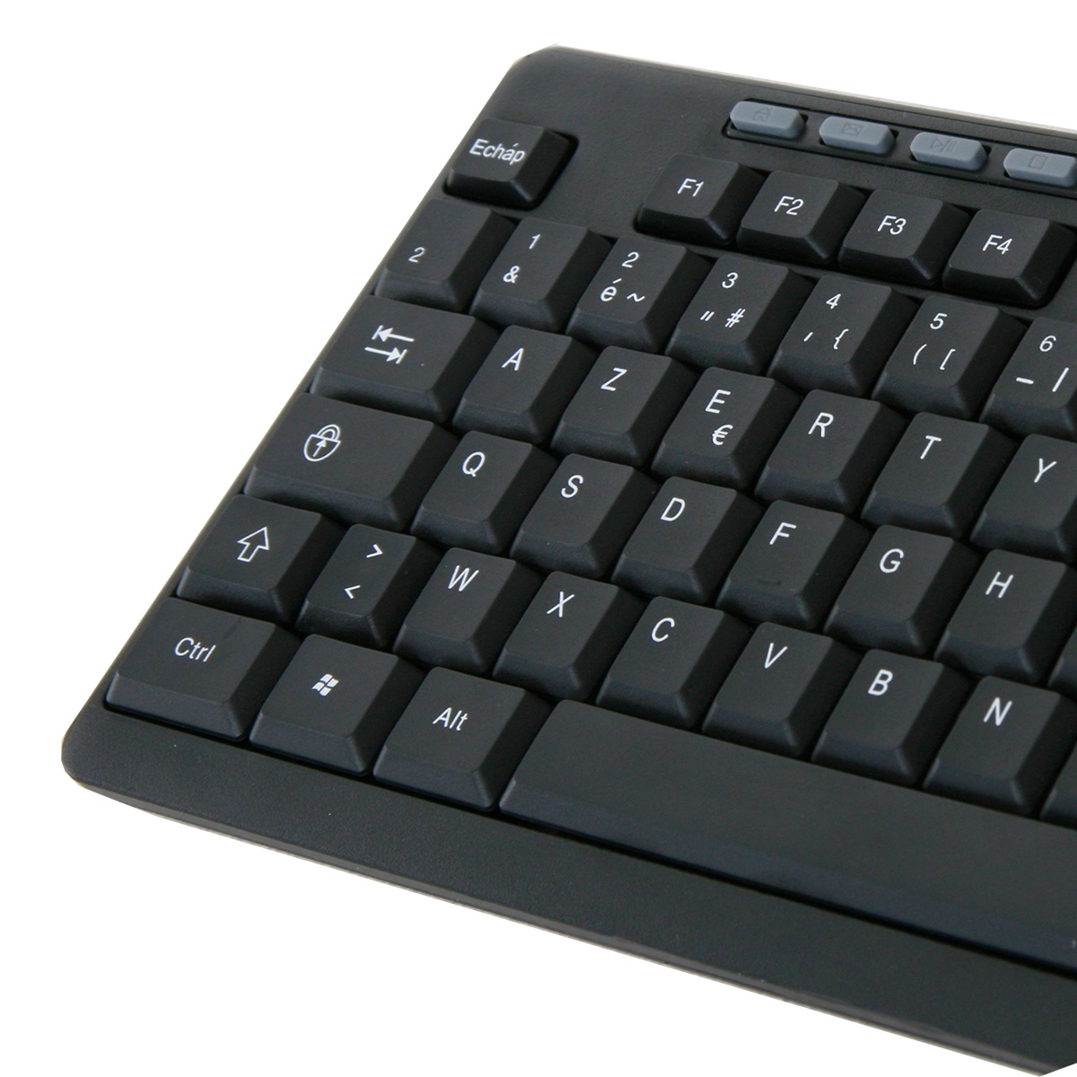 Builder UK USB Keyboard and Mouse Combo Set Black - Watercooling UK
