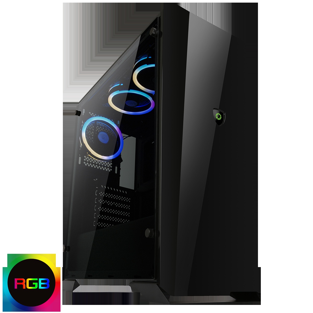 Game Max Aurora RGB Midi Tempered Glass Gaming Case - Watercooling UK