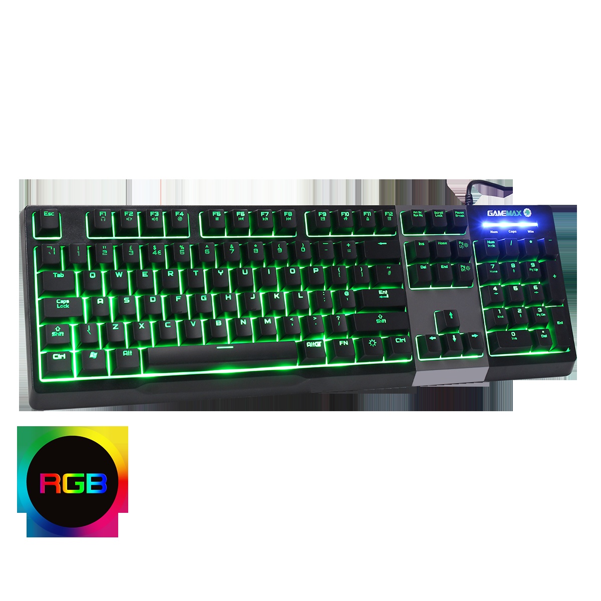 Game Max Click Mechanical Feel Keyboard RGB - Watercooling UK