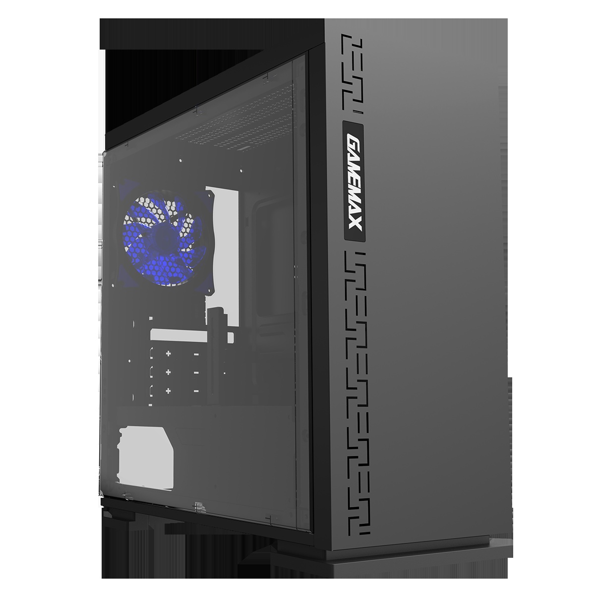 Game Max Expedition Black Gaming Matx PC Case Rear LED Fan and Full ...