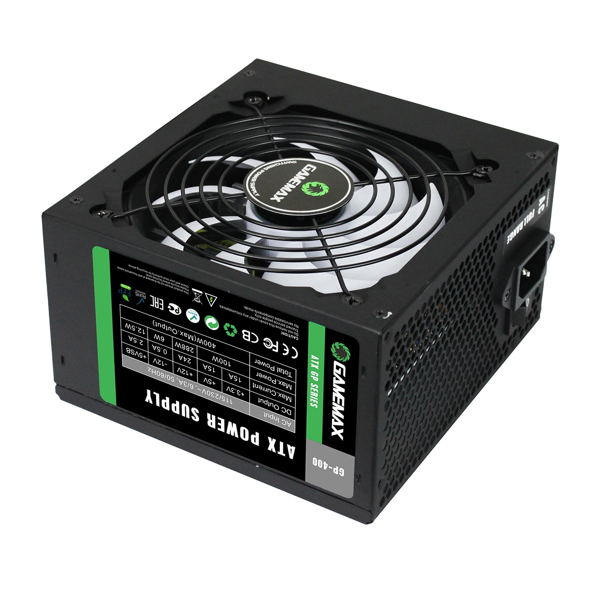 Game Max GP400A 400w 80 Plus Bronze Wired Power Supply - Watercooling UK