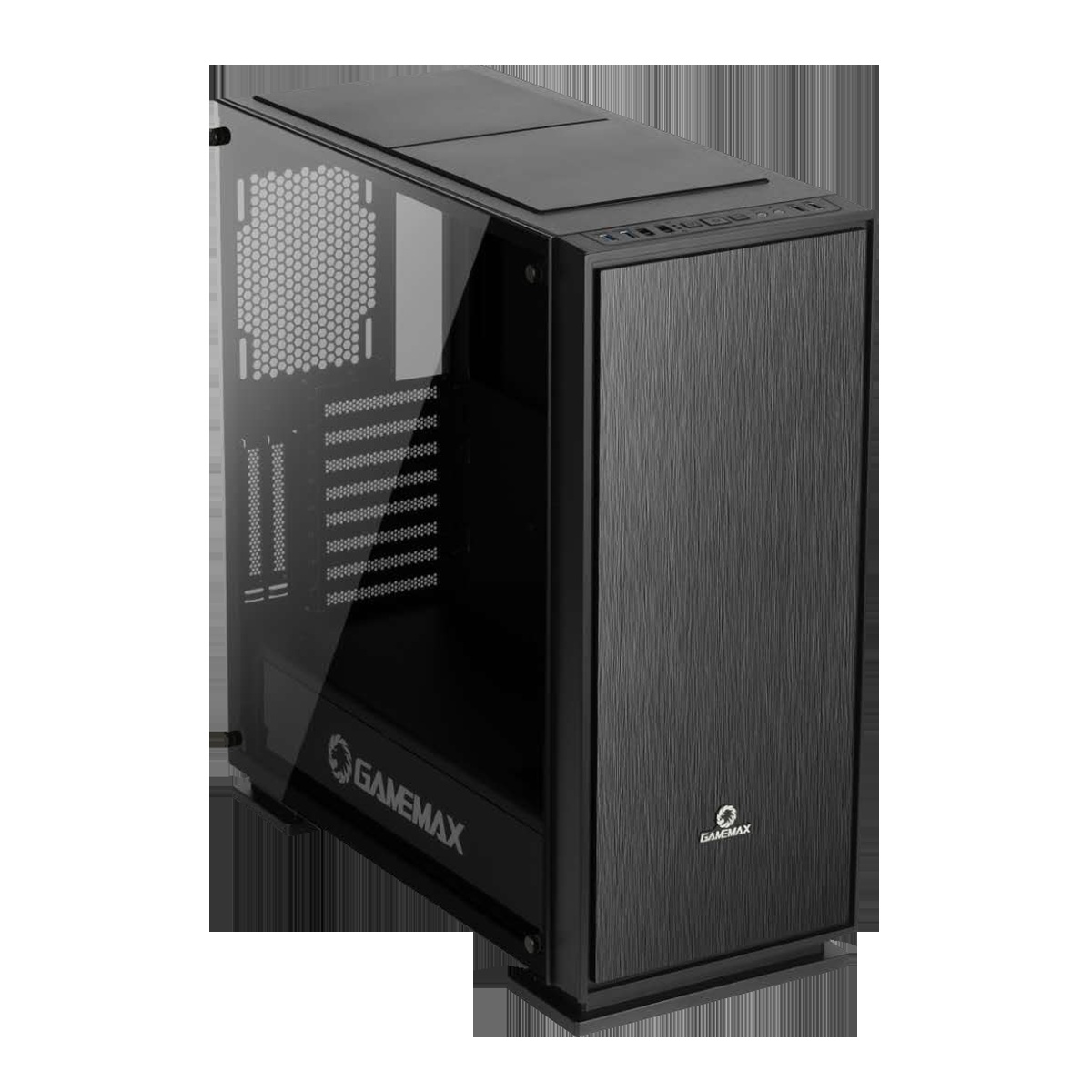 Game Max Muted Silent Mid-Tower Gaming Case With Full Acrylic Side ...