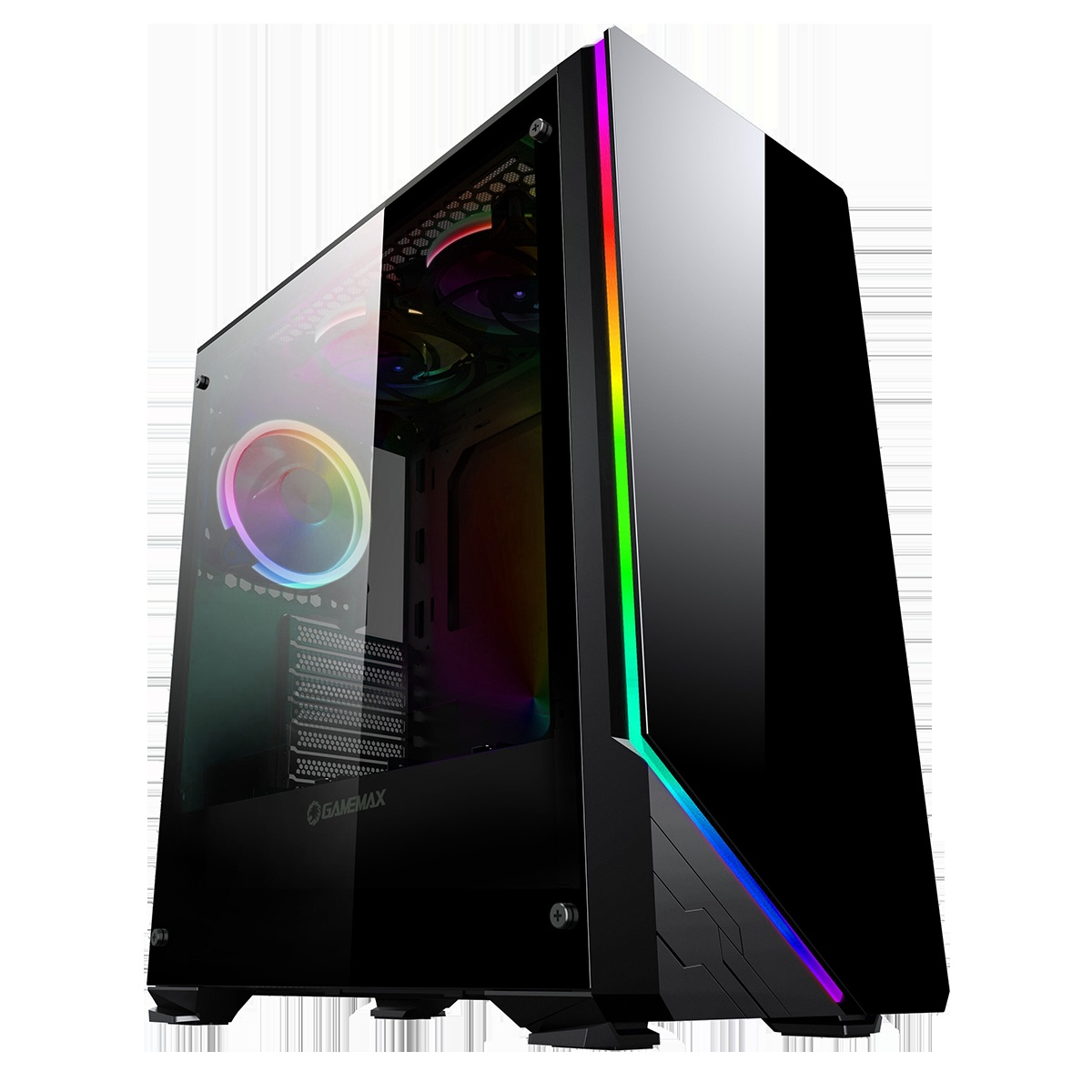 Game Max Shadow RGB Mid-Tower Tempered Glass Gaming Case - Watercooling UK