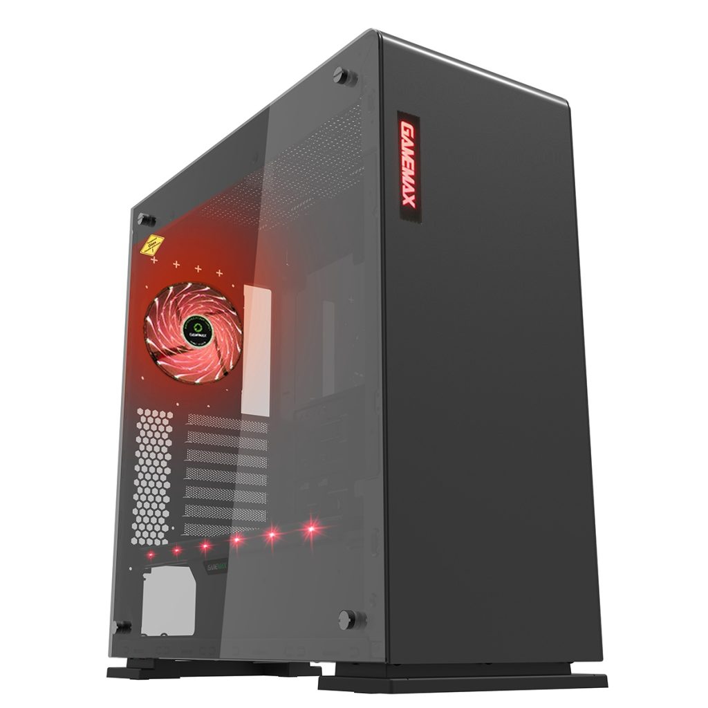 Game Max Vega Black Case With RGB Strip and PWM Controller Tempered ...