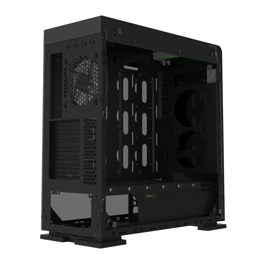 Game Max Vega Black Case With RGB Strip and PWM Controller Tempered ...