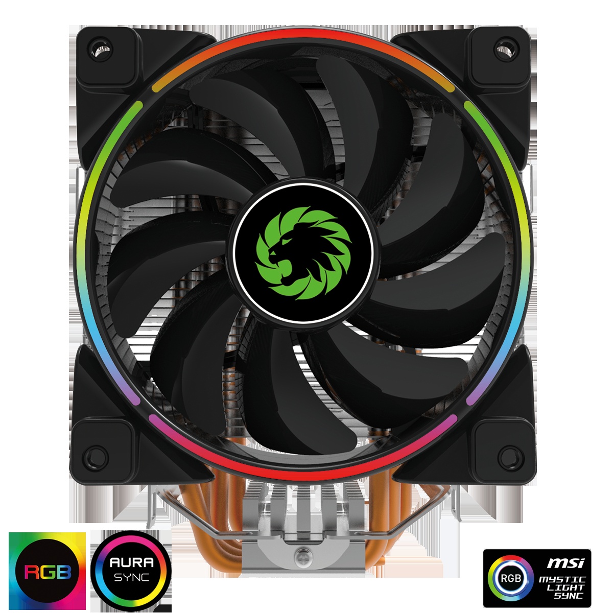 Game Max Gamma 500 Rainbow ARGB CPU Cooler Aura Sync - Watercooling UK