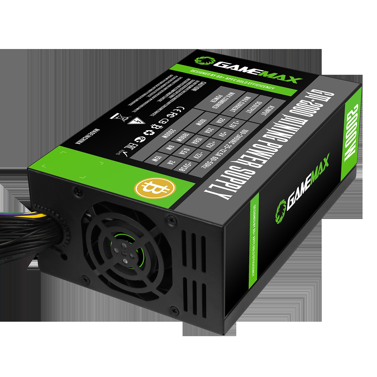 Game Max GM2000 2000W 90% Efficient By Gold Design PSU - Watercooling UK