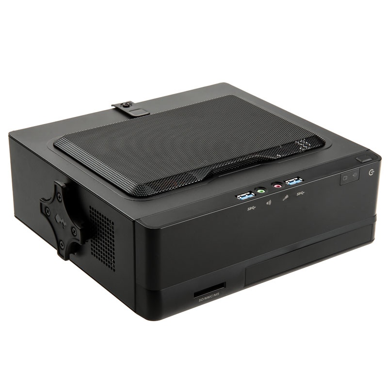 IN WIN BQ656, USB 3.0 Mini-ITX enclosure, 120 watt power supply - black ...