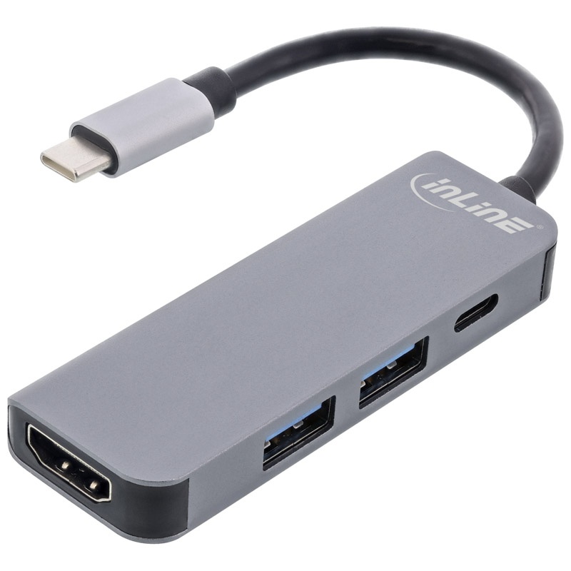 Inline Multifunction hub USB 3.2, 1x USB-C, 2x USB-A, HDMI ...
