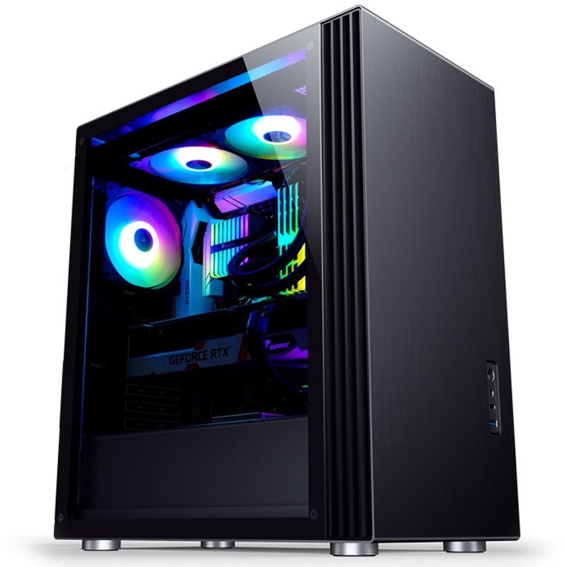 Jonsbo U6 Window Midi Tower, Tempered Glass - black - Watercooling UK