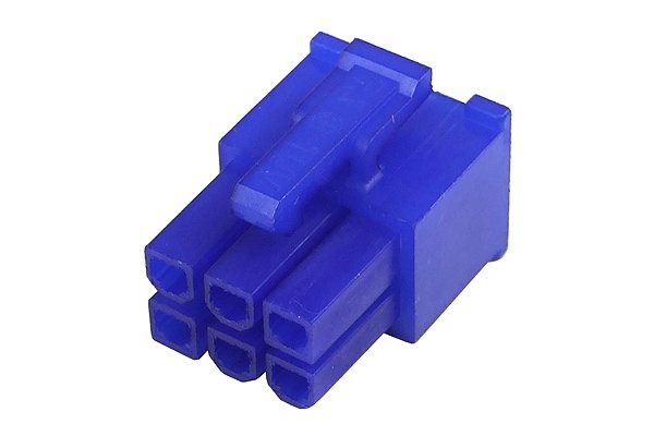 mod/smart VGA Power Connector 6Pin plug - UV-reactive purple (hexagonal ...