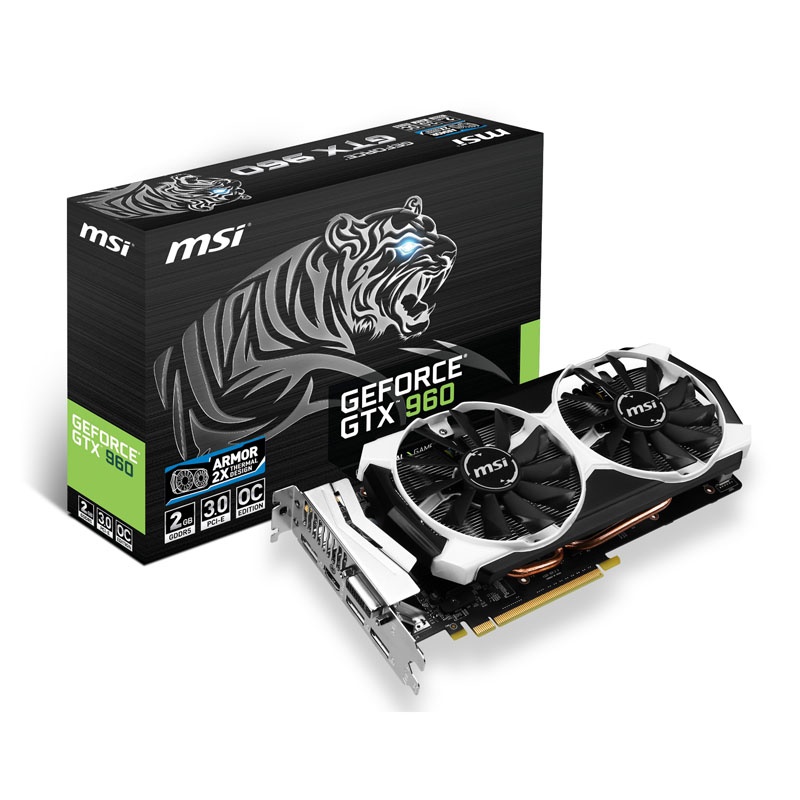 MSI GeForce GTX 960 2GD5T OC, 2048 MB GDDR5 - Watercooling UK