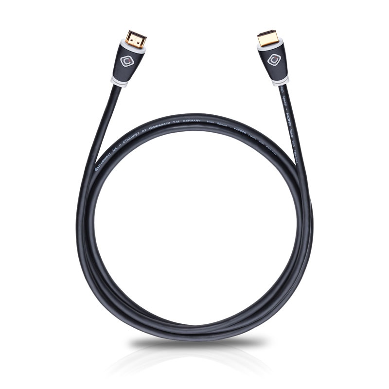 Oehlbach Easy Connect HDMI Cable w. Eth. - 0,75m - Watercooling UK