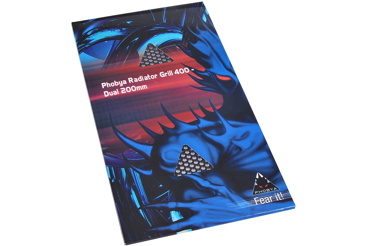 Phobya radiator grill Xtreme (400) - Hole Series - black - Watercooling UK